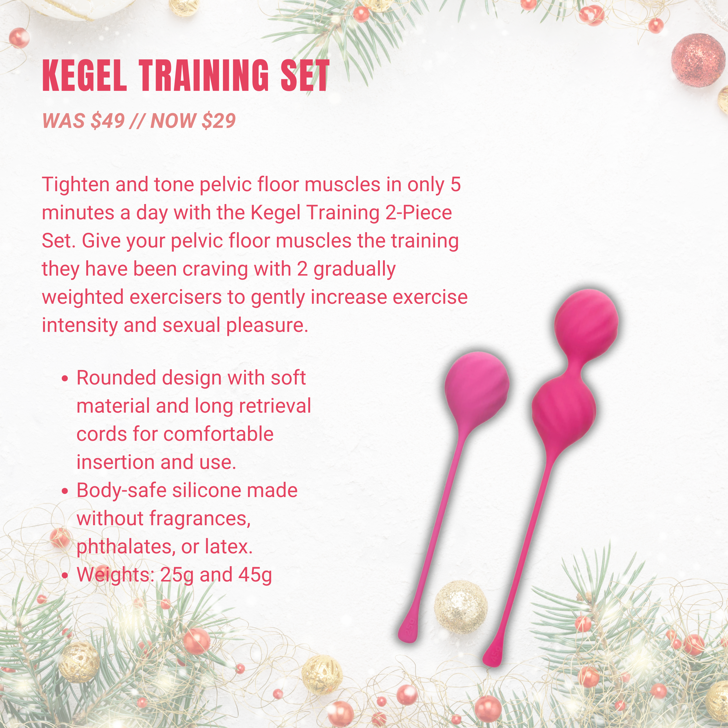 Kegel Training Set – The Flirty Femme